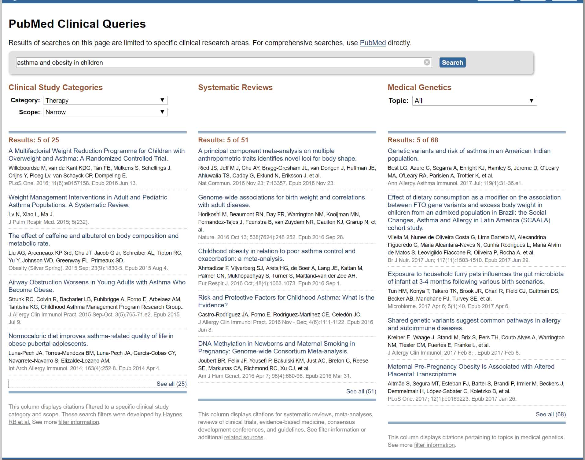Searching using filters in Pubmed - Science without sense...double nonsense